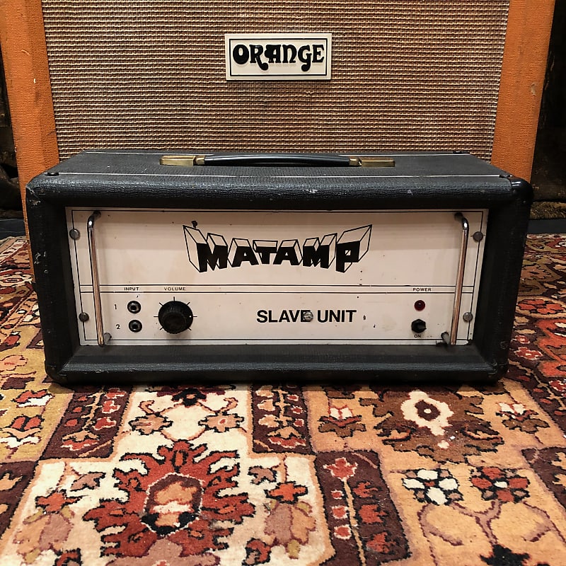 Vintage 1970s Matamp Orange Slave Unit SL100 100w Valve | Reverb