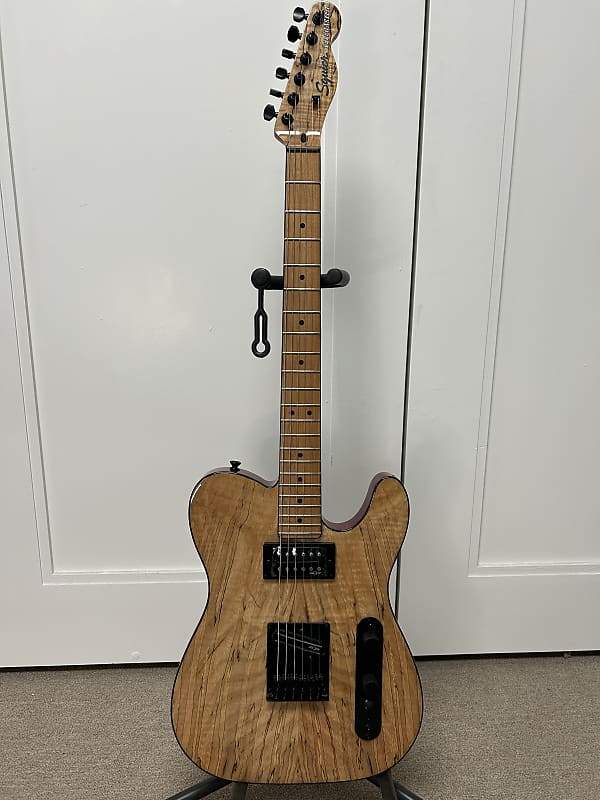 Squier FSR Contemporary Telecaster RH Exotic - Spalted Maple | Reverb