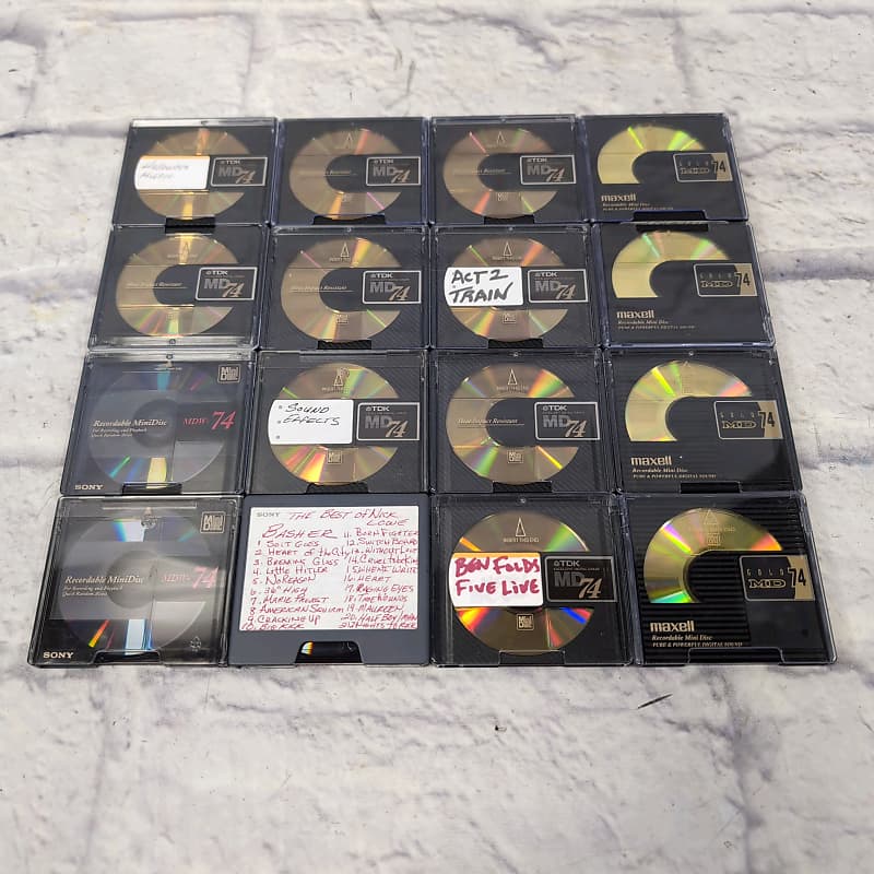 Maxell TDK MD74 Digital Recordable Mini Disk Lot of 17 with | Reverb