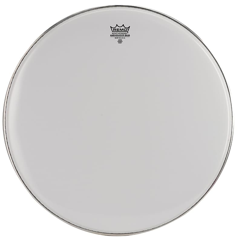 Remo BR1226-MP Smooth White Ambassador Marching Bass Drum | Reverb