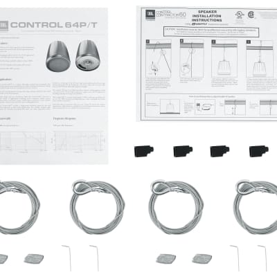 (2) JBL Control 64P/T 4" 30w Commercial 70v Black Pendant | Reverb