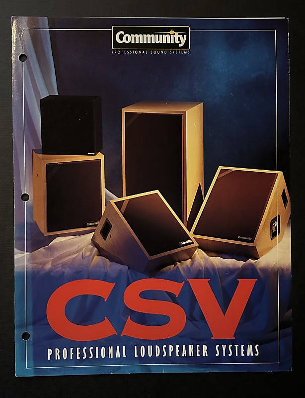 Vintage Community Loudspeaker Brochures | Reverb