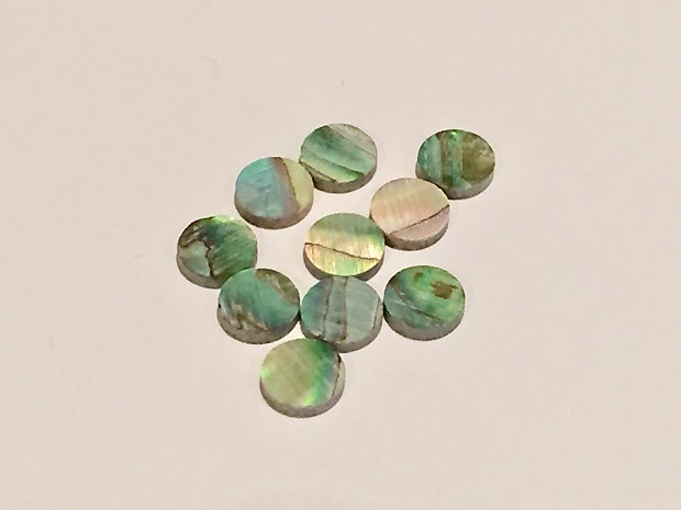 Inlay Abalone Paua Abalone Inlay Dots, 6mm x10 | Reverb
