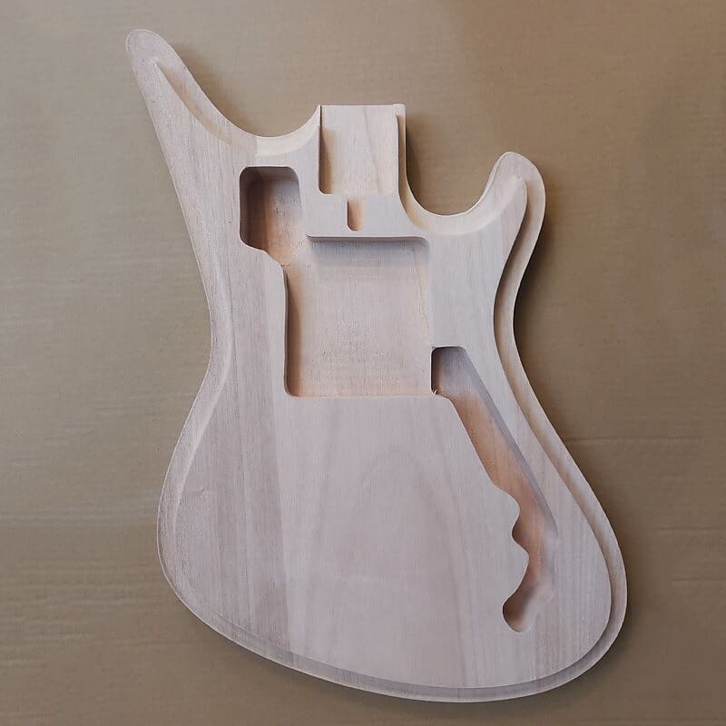 Unfinished Double Cutaway Guitar Body DIY Project | Reverb