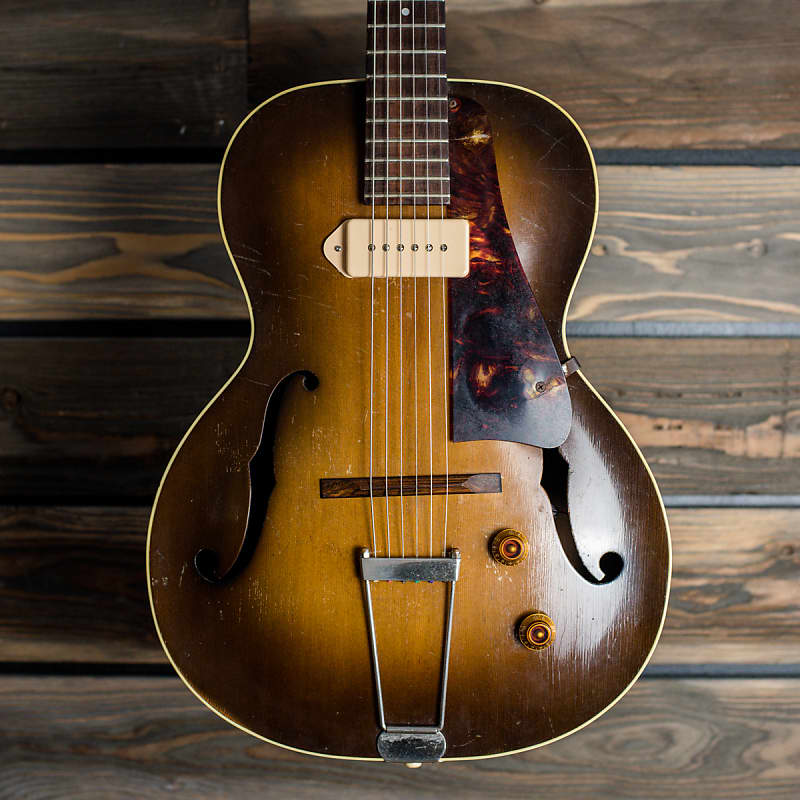 1940's New York Epiphone Zenith w/ Added Pickup | Reverb