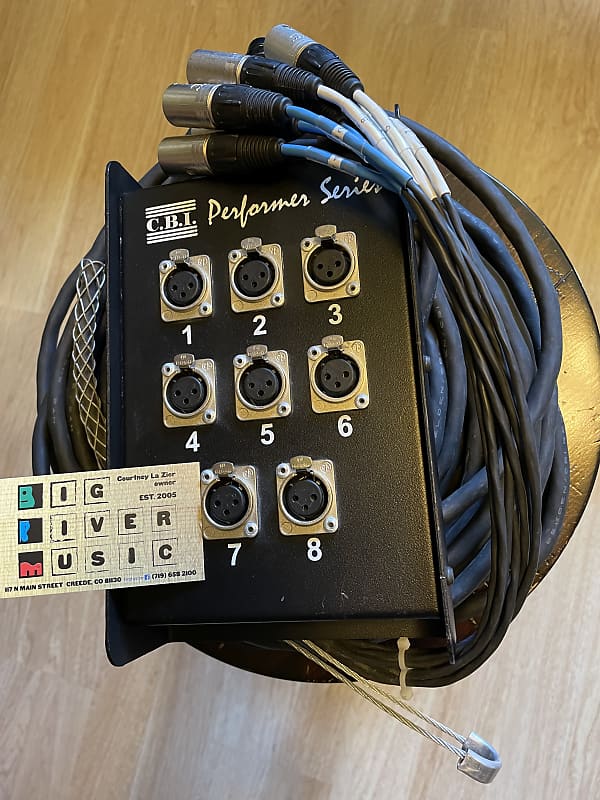 CBI Cables Performer Series 8 Channel Stage Studio Snake 50' | Reverb