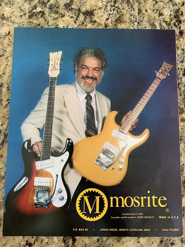 Mosrite 8x10 promo 90s Color glossy | Reverb