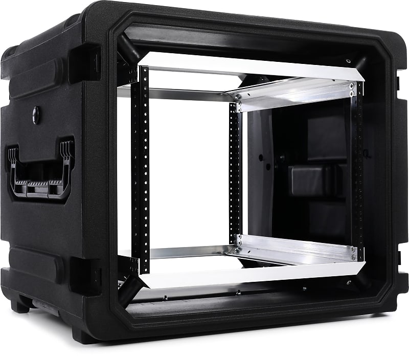 SKB 3SKB-R08U20W Roto-Molded Shockmount Rolling 8U Rack Case | Reverb