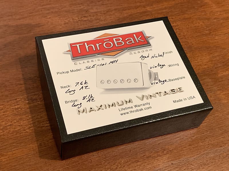 ThroBak SLE-101 MXV PAF Repro Set Aged Nickel | Reverb