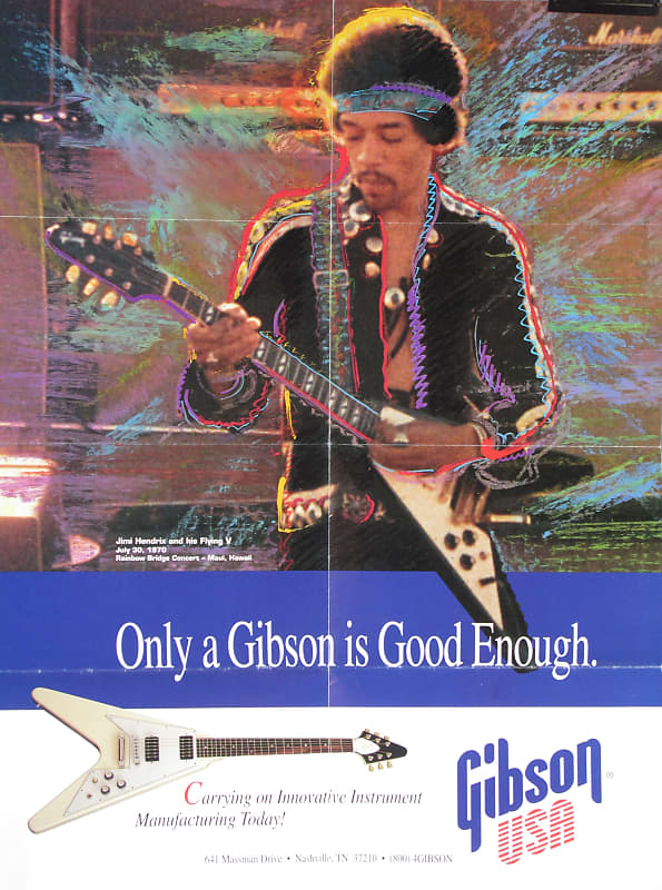 Gibson 'Only a Gibson is Good Enough' posters | Reverb