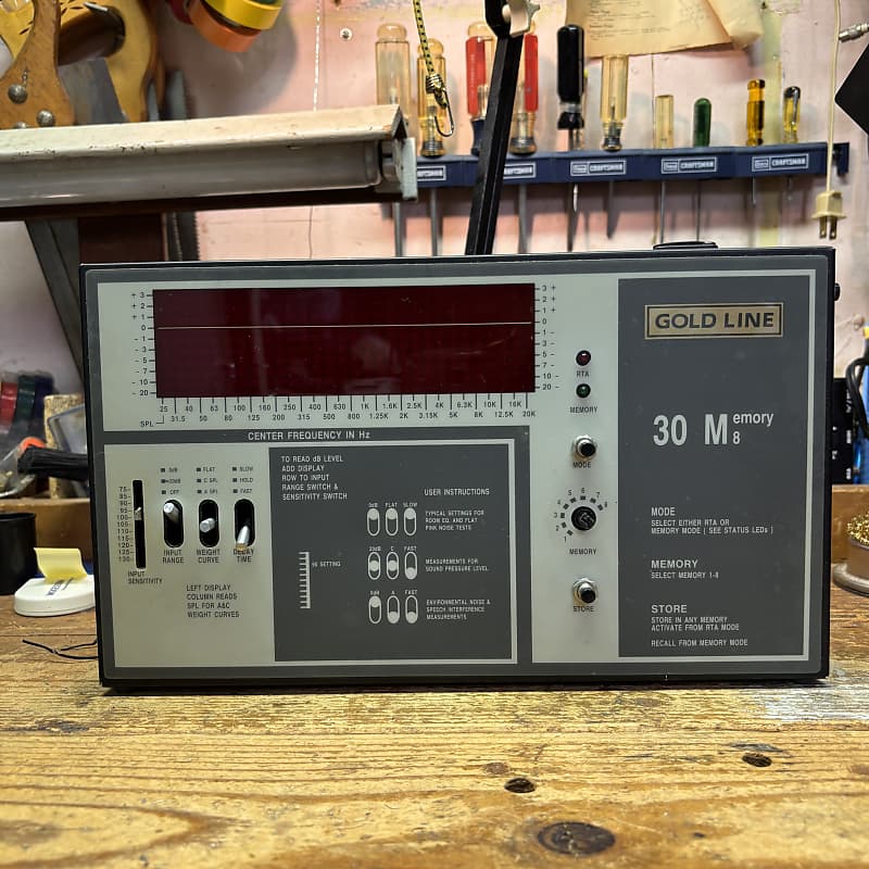 Gold Line 30M8 Memory RTA Spectrum Analyzer - NON-FUNCTIONAL | Reverb