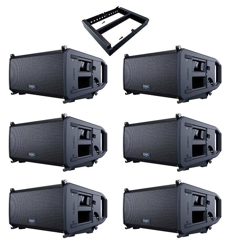 QSC LA108, 8" Powered Line Array Loudspeaker Package with | Reverb