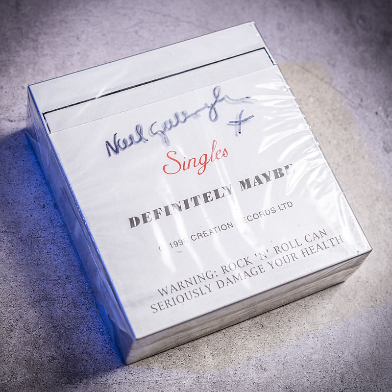 Oasis Definitely Maybe Singles Box Set Signed by Noel | Reverb