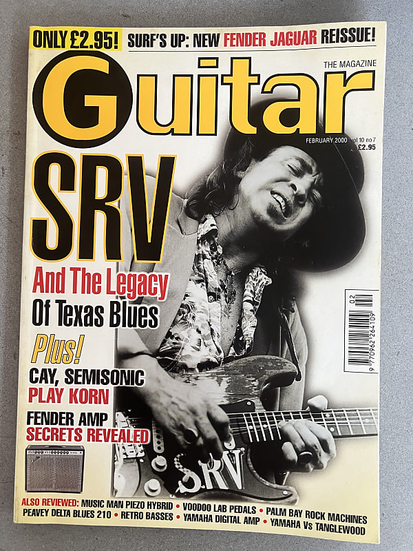 Guitar magazine UK Stevie Ray Vaughan SRV Edition 2000 White | Reverb