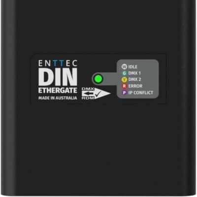 Enttec 71030 DIN Ethergate POE Dual Universe Ethernet to Dual | Reverb
