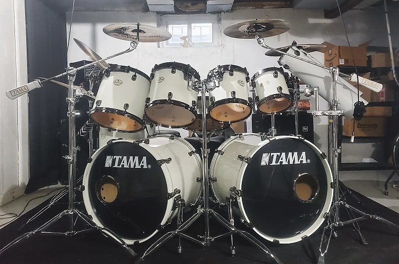 Tama Tama Starclassic Maple, Piano White Lacquer w/ Black | Reverb