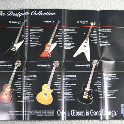 Gibson SG Collection 1993 catalog with Angus Young poster - | Reverb