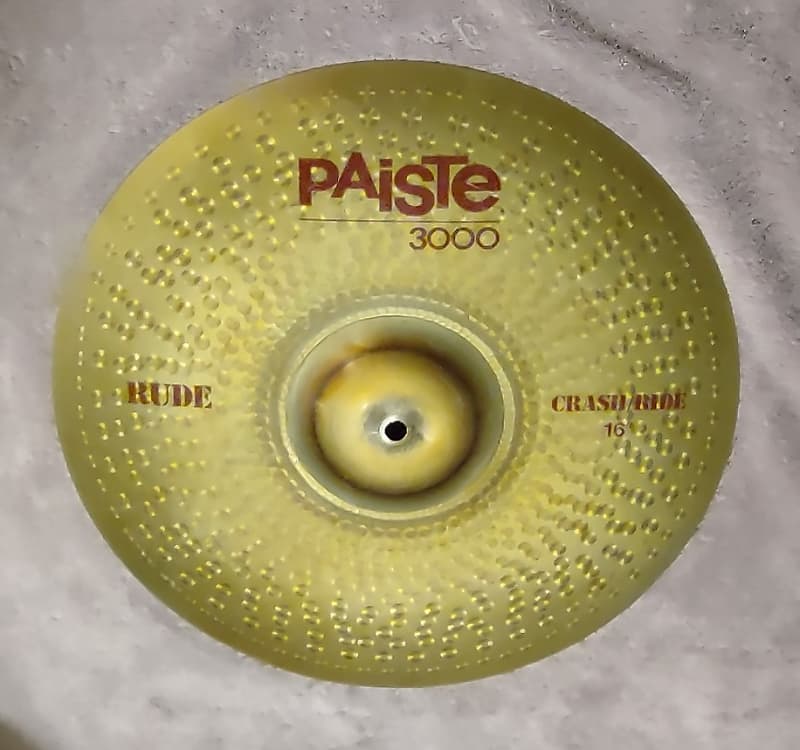 Paiste 3000 RUDE 16" CRASH/RIDE Cymbal - 1991 | Reverb