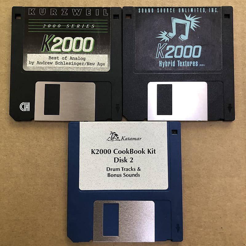 Kurzweil K2000 Floppy Disk Set of 3 | Reverb