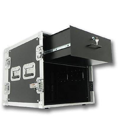 10 Space Rack Case with 4 Space Drawer | Reverb