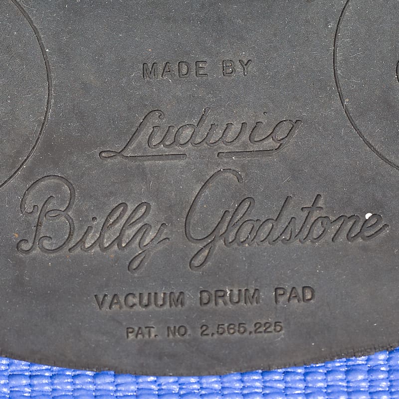 Ludwig Billy Gladstone practice pad vacuum pad 70s Black | Reverb