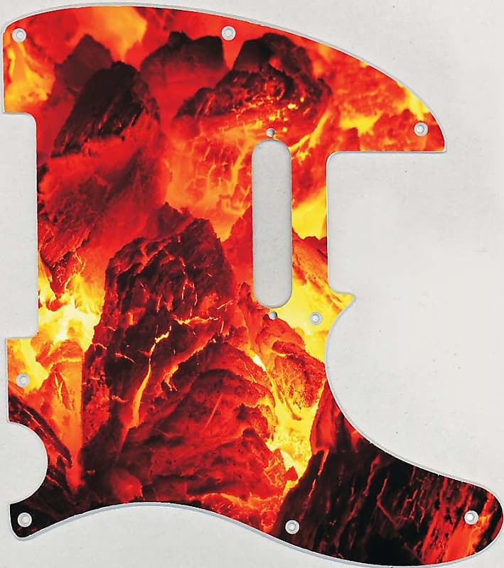 Graphical pickguard Fender Telecaster Tele Standard 8 Hole | Reverb