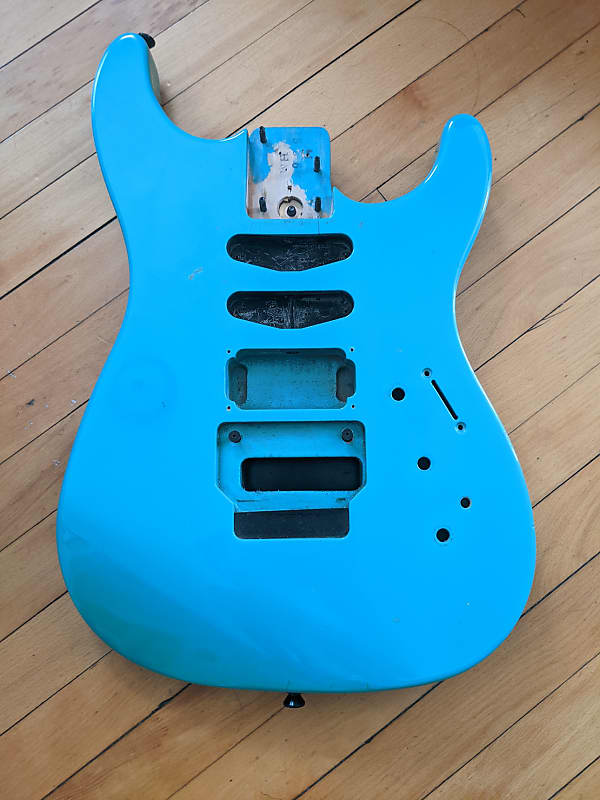 Fender HM Stratocaster Body 80's Blue | Reverb