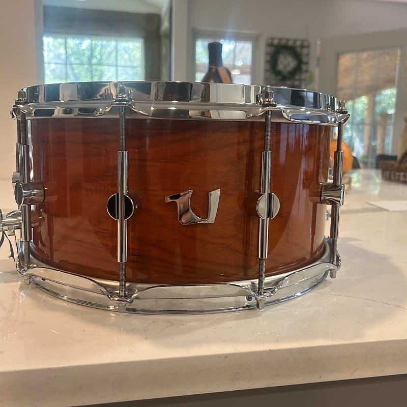Unix Snare drum steam bent solid cherry 7x14” - Cherry | Reverb