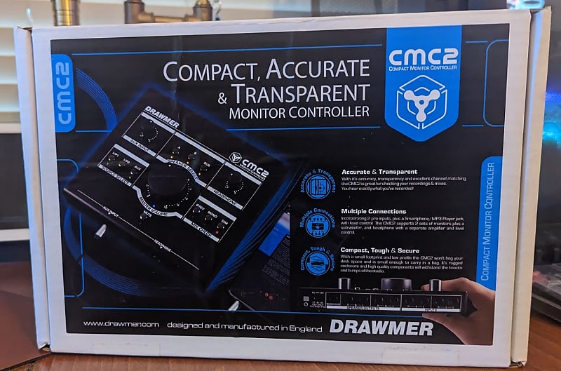 Drawmer CMC2 Compact Monitor Controller + (6) TRS/XLR cables | Reverb