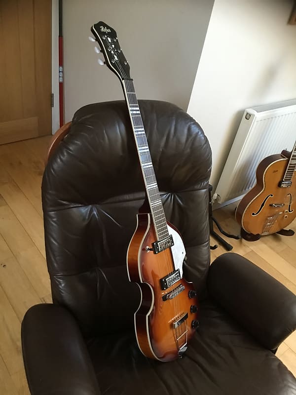 Hofner Violin six string HCT - Brown Burst - unused minted | Reverb