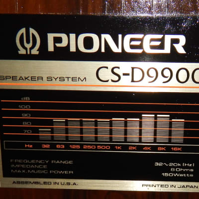 Pioneer CS-D9900 vintage floor speakers | Reverb