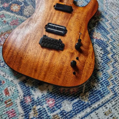 FULLY LOADED Warmoth Telecaster Body: Mahogany Carved Top | Reverb