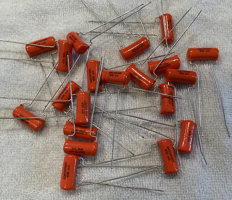 20pc. Sprague .047 Orange Drop Capacitors 200V | Reverb
