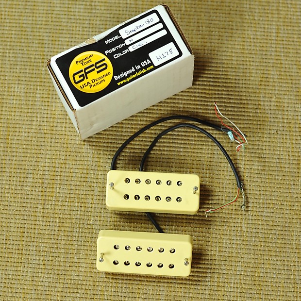 GFS Soapbar 180 Pickups - Cream - P90 sized Humbuckers | Reverb