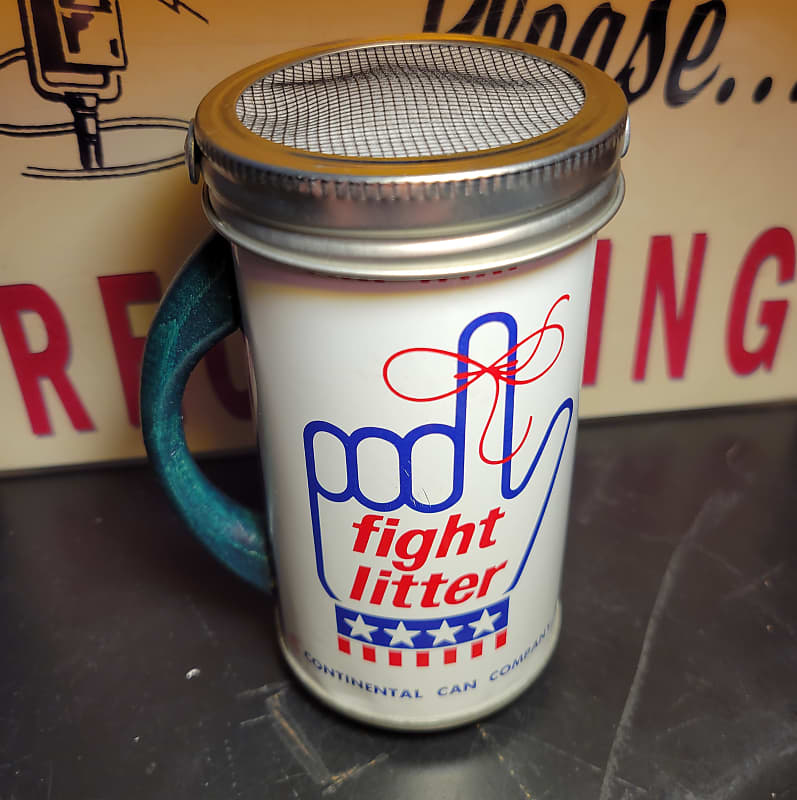 Lo Fi Steel Can Piggy Bank Microphone - Fight Litter | Reverb