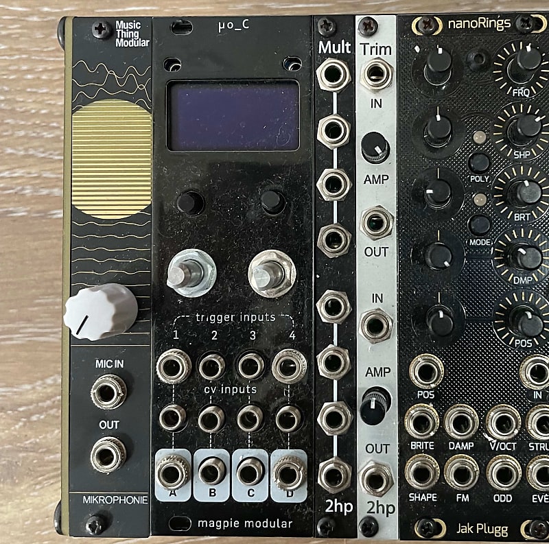 Music Thing Modular Mikrophonie Eurorack Contact Mic and | Reverb