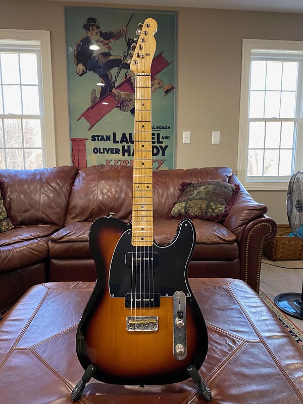 Fender Tele Partscaster - sunburst Fat Warmoth Neck | Reverb