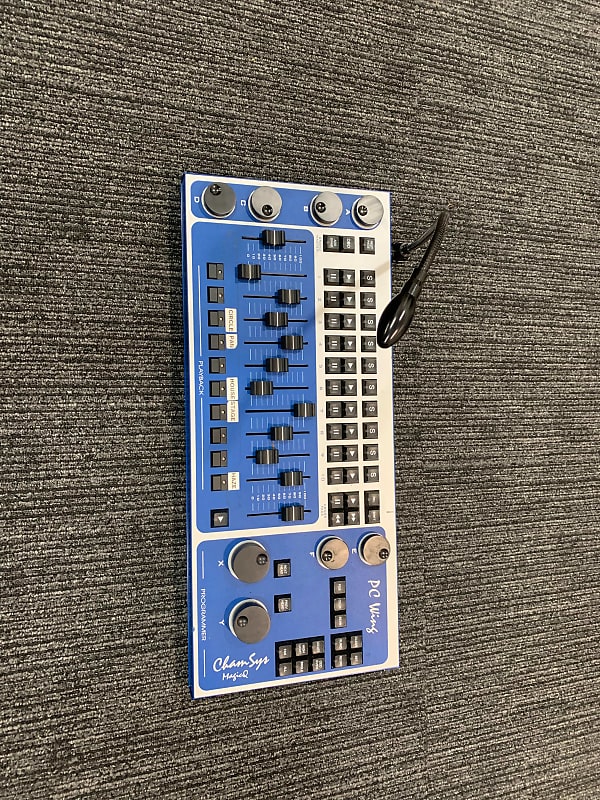 ChamSys Magic PC USB Wing - Blue with Black dials and Gray | Reverb