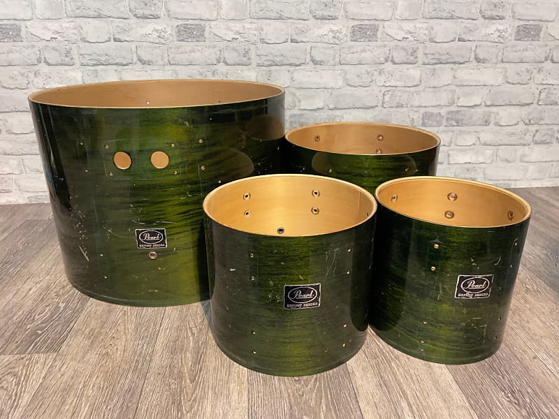 Pearl Export Drum Shell Set x4 / Bare Wood Project / Upcycle | Reverb
