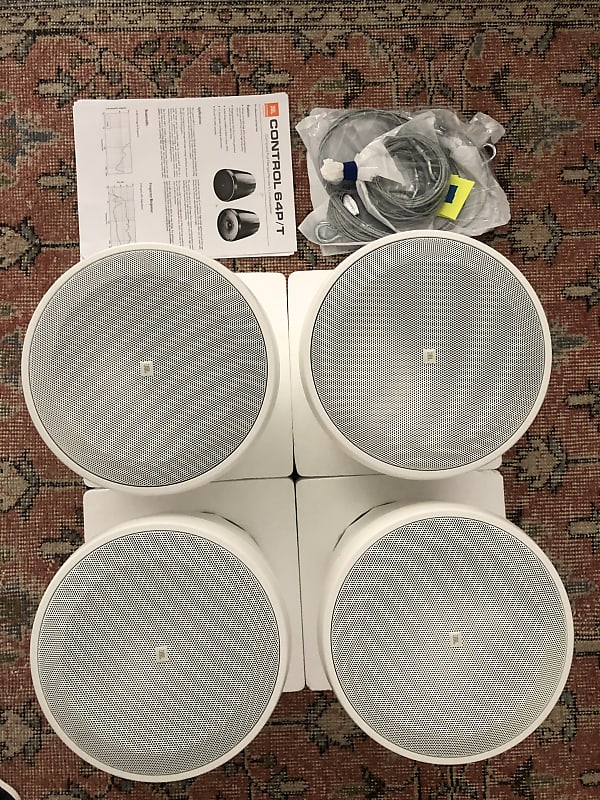 Set of Four: JBL Control 64P/T-WH White 4" 70V 30w Pendant | Reverb