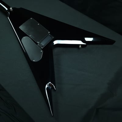 Dean Dime Razorback V 255 Classic Black with Yellow Bevels | Reverb