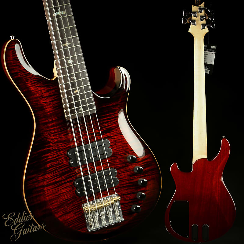 PRS Grainger 5 String Bass - Fire Red Burst | Reverb