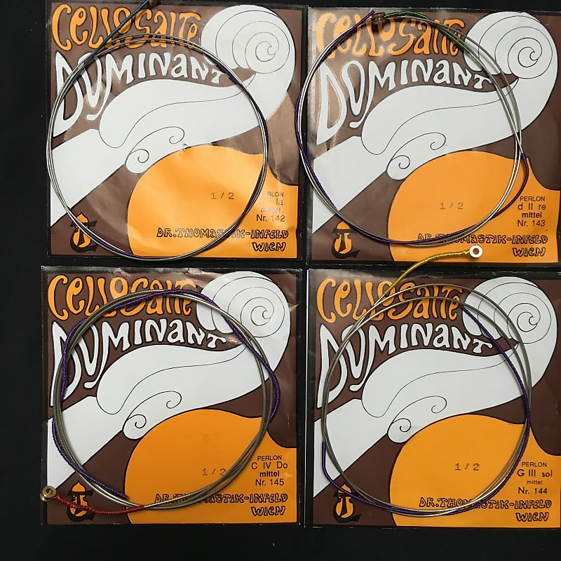 Thomastik Dominant 1/2 Cello String Set Medium | Reverb