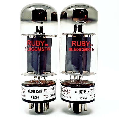 Ruby Tube 6L6 GT TR - Matched Pair | Reverb