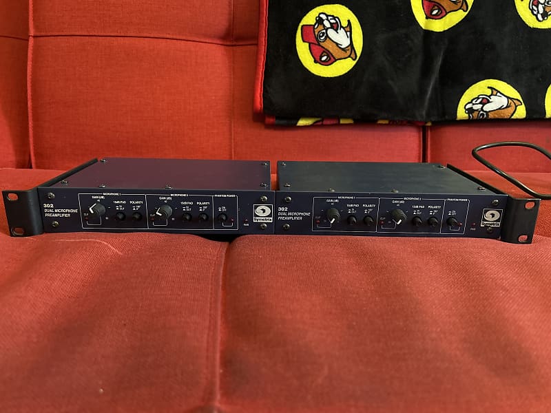 Symetrix 302 Dual Mic Pre (4 preamps - complete w/ rack mount | Reverb