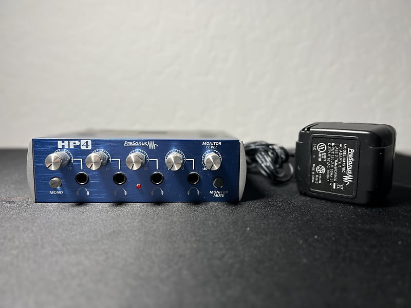 PreSonus HP4 4-Channel Headphone Amplifier 2010s - Blue | Reverb