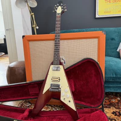 Vintage 1981 Gibson USA Flying V Cherry Sunburst Guitar w/ | Reverb