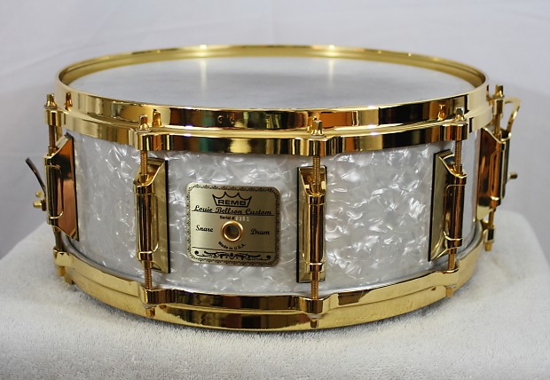 Remo 5.5x14 Louie Bellson Snare Drum. Limited Edition. White | Reverb