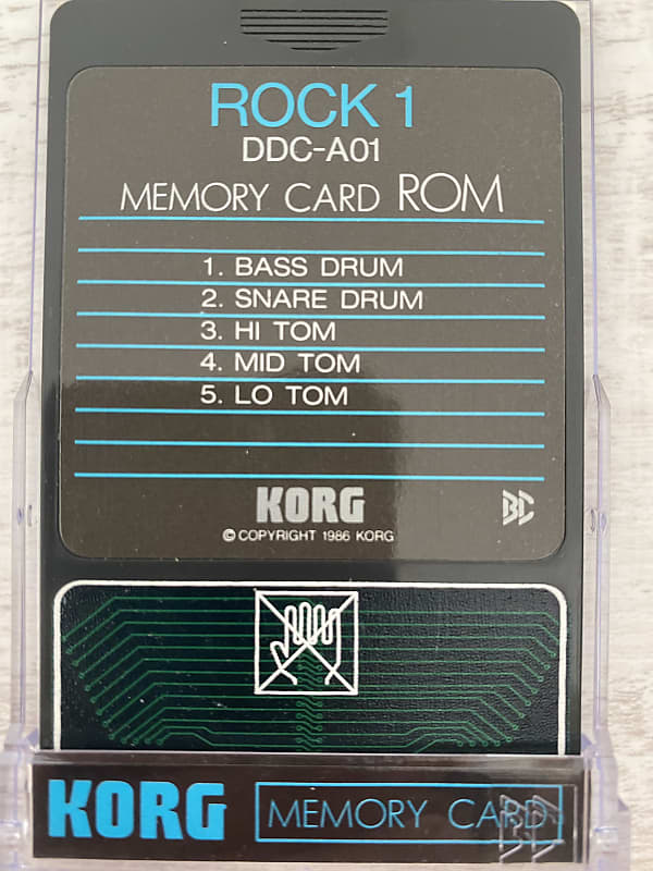 Korg Korg DDC-A01 Rom Card - Rock1 for DDD1, DDD5 | Reverb Canada