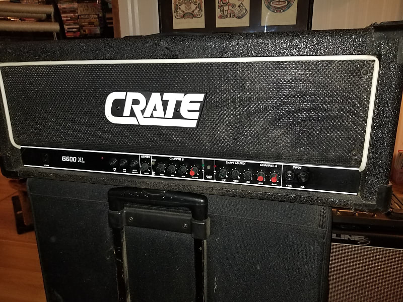 Crate G600XL 1990s Black w white | Reverb